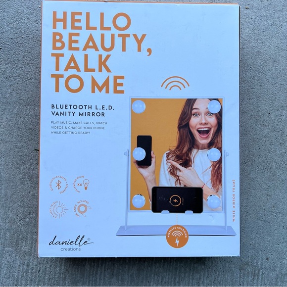 Bath | Bluetooth Led Vanity Mirror Danielle Crea Hollywood Light X6 Usb ...